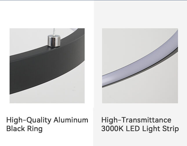 round ceiling pendant circular linear lighting Chandelier – DOBEST ...