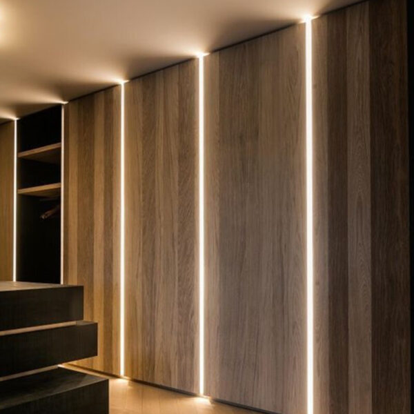 Aluminium Led Profile Suspended Installation With Round Diffused Cover ...